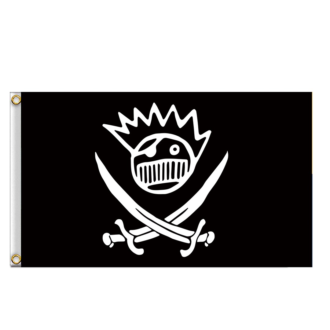 Ween Pirate Banner Custom Any Size Gadsden Flag 100D Polyester Tapestry ...