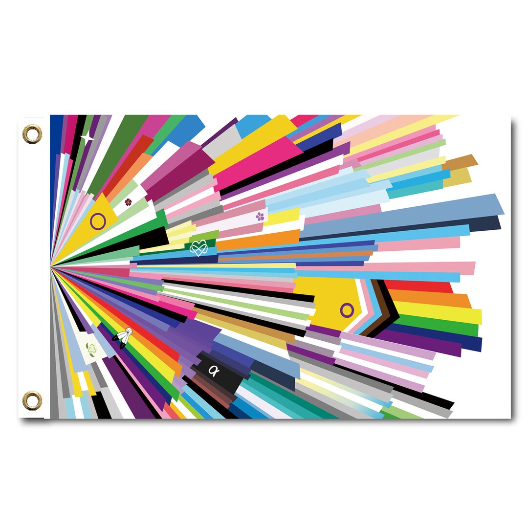 50 LGBTQIA LGBT Rainbow Pride Proud Flag Wall Decoration Outdoor Indoor ...