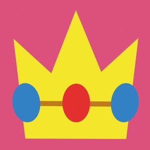 Peach Emblem Princess Peach Flag Indoor and Outdoor Wall Decoration ...