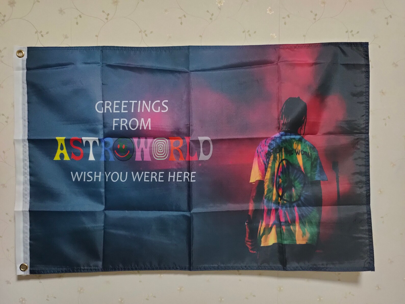Travis Scott Astroworld Flag Any Size 3x5ft Four Grommets Banner ...
