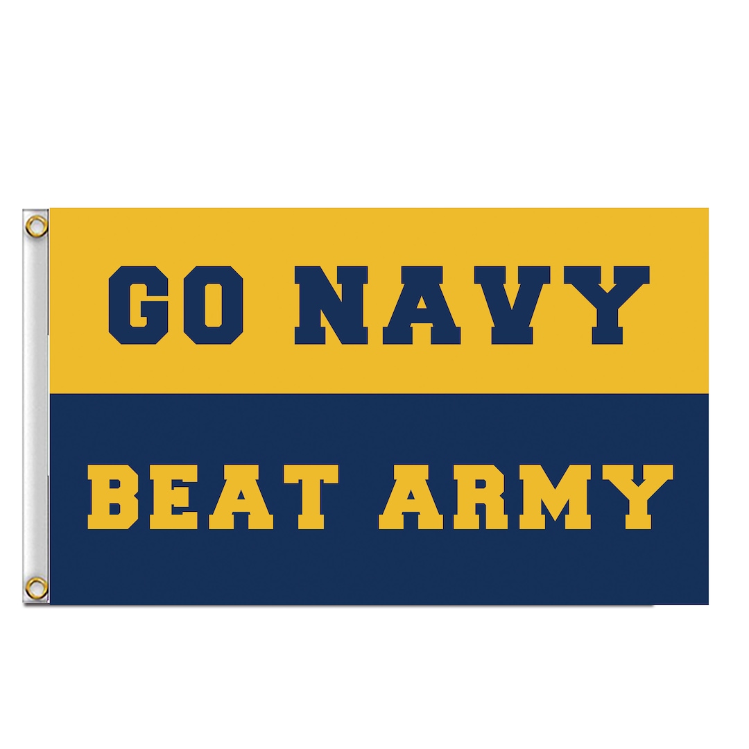 Go Navy Beat Army Flag Any Size 100D Polyester Tapestry Banner Free ...