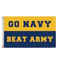 Navy Army USNA Game Day Football Squared Banner Anchor Goat Annapolis ...