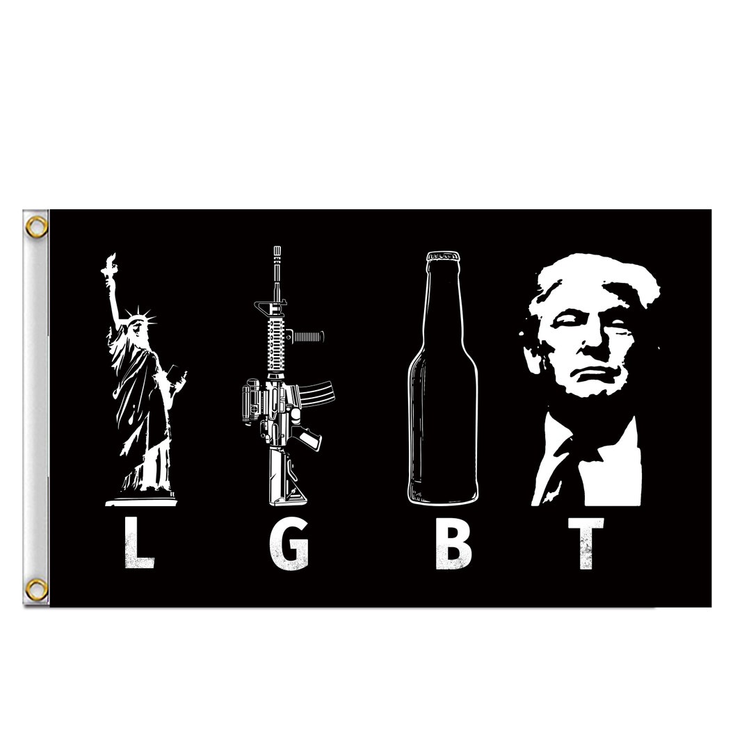 LGBT Donald Trump Flag Custom Any Size Banner Tapestry 100D Polyester ...