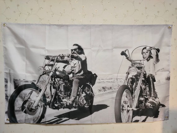 Easy Rider Poster Flag Banner Movie Cartoon Home Decoration | Etsy