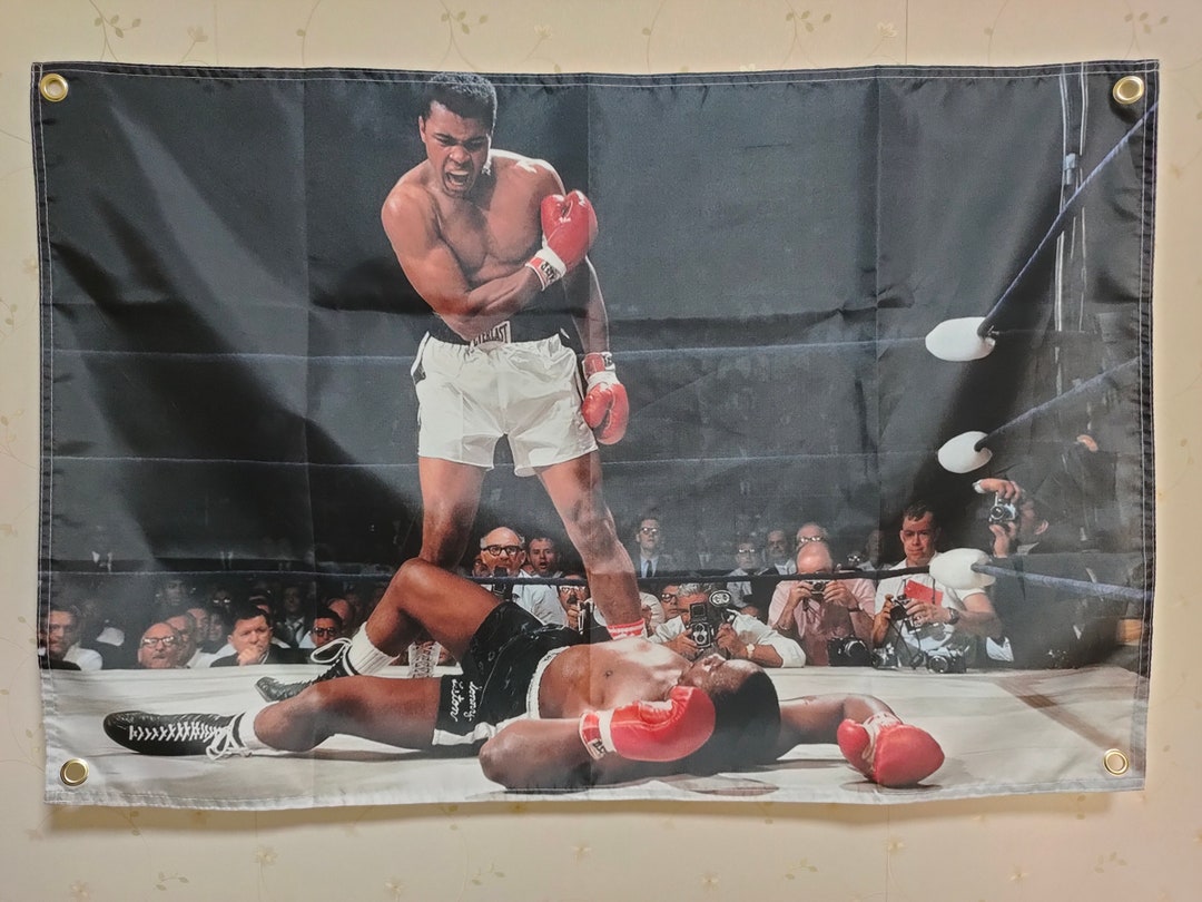 Muhammad Ali Gym Flag Any Size Motivation Body Building Wall Hanging ...