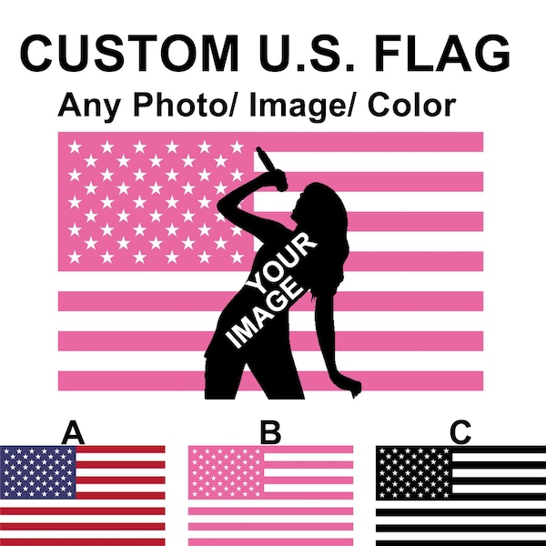 Custom Pink America Flag - Etsy