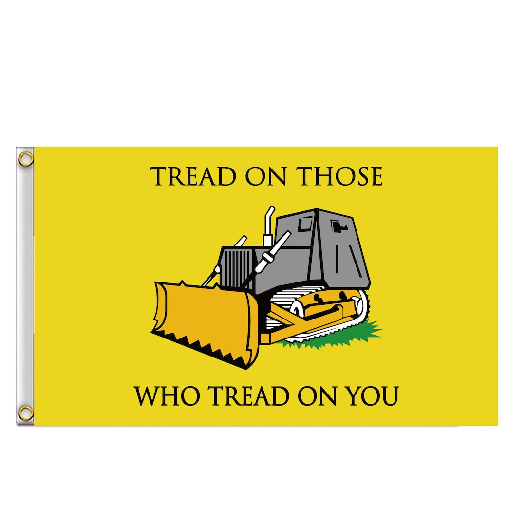 Tread on Those Who Tread on You Flag Banner Dont Tread on Me Custom ...