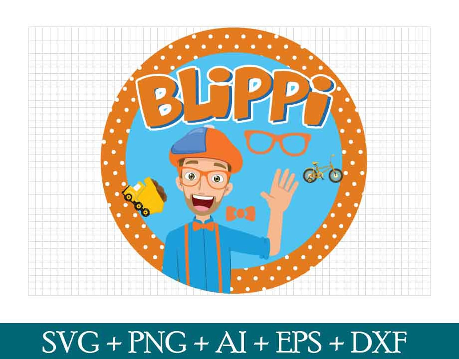 Blippi Logo Svg Blippi Svg Blippi Clipart Blippi Svg Etsy Images