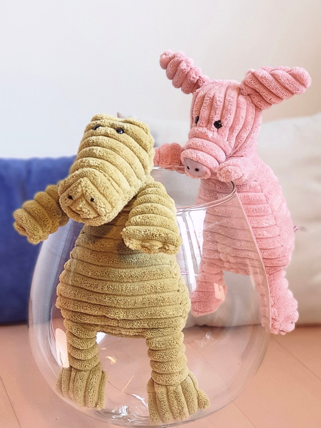 Animal Squeaky Dog Toy || Stuffed Toys With Squeaker, Chew Bite ...