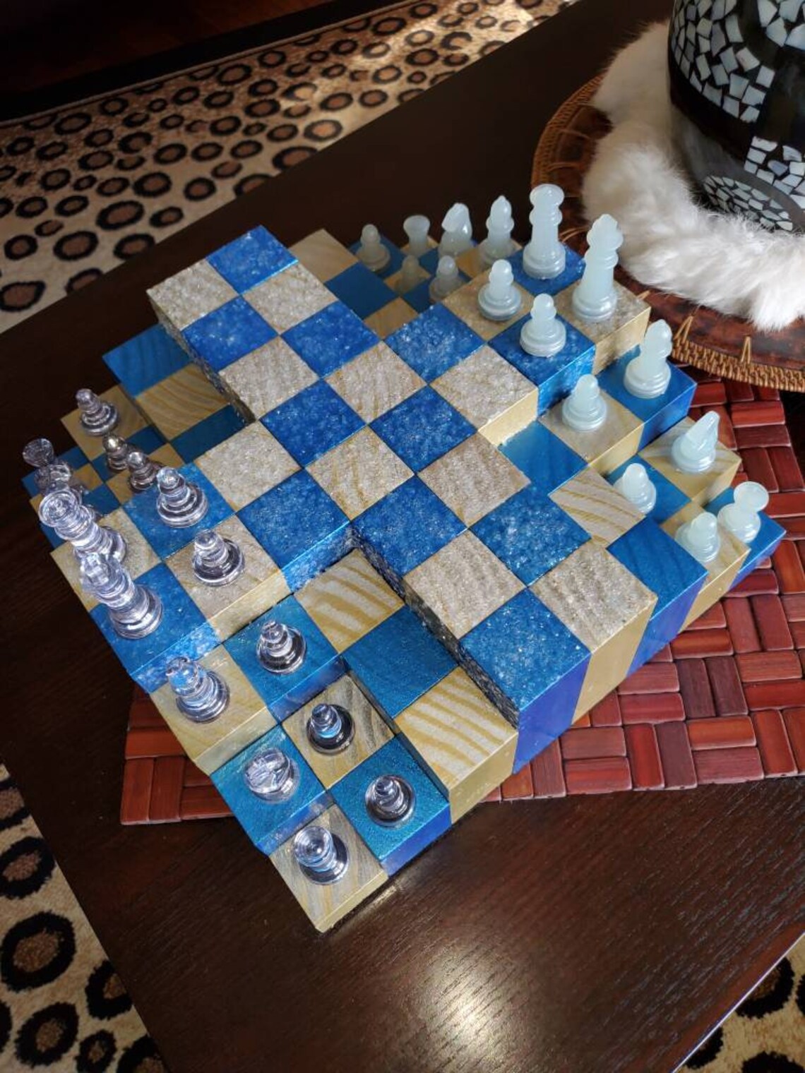 Chess Board, 2-player, 3-D - Etsy