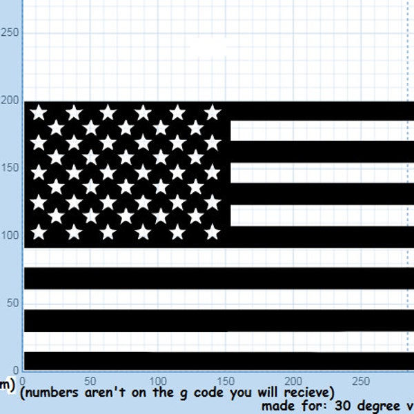 American Flag G Code - Etsy