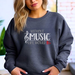 Music Symbols Sweatshirt for Music Teacher Gift, Music Festival Outfit ...