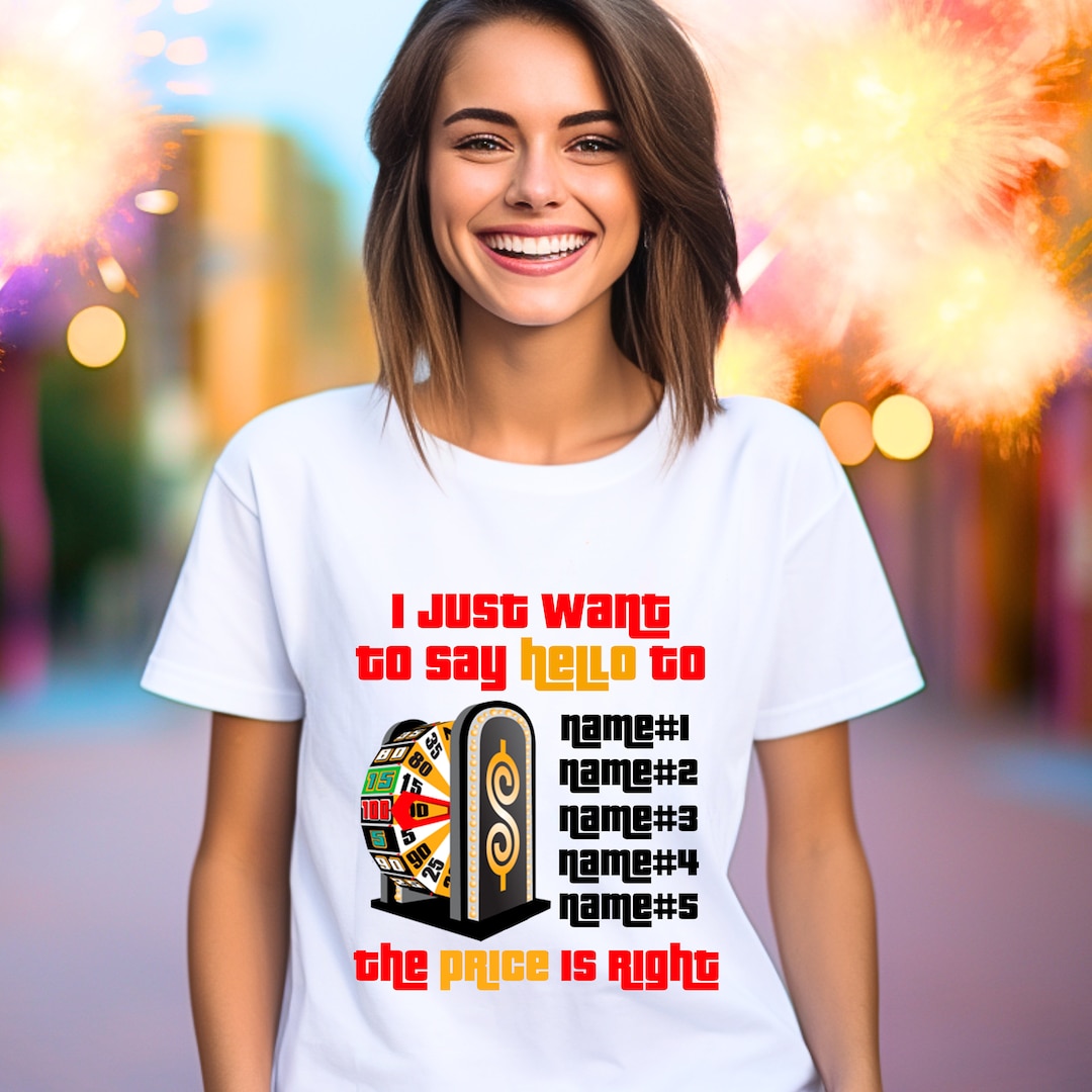 Custom Price is Right Shirt for the Wheel, Personalized Pick Me Game ...
