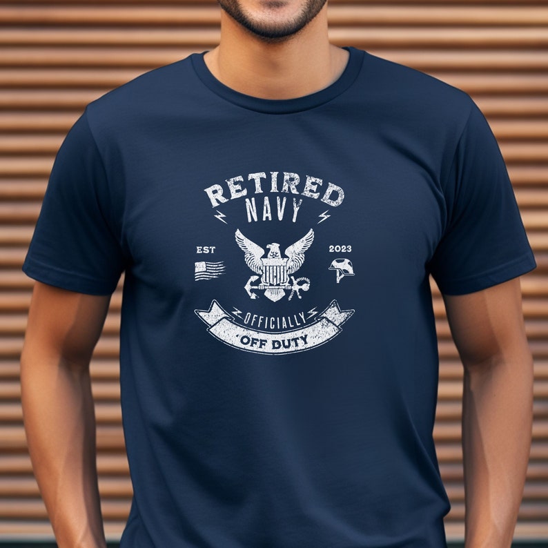 Navy Veteran Retirement Gift, Military Retirement Shirt, Officially ...