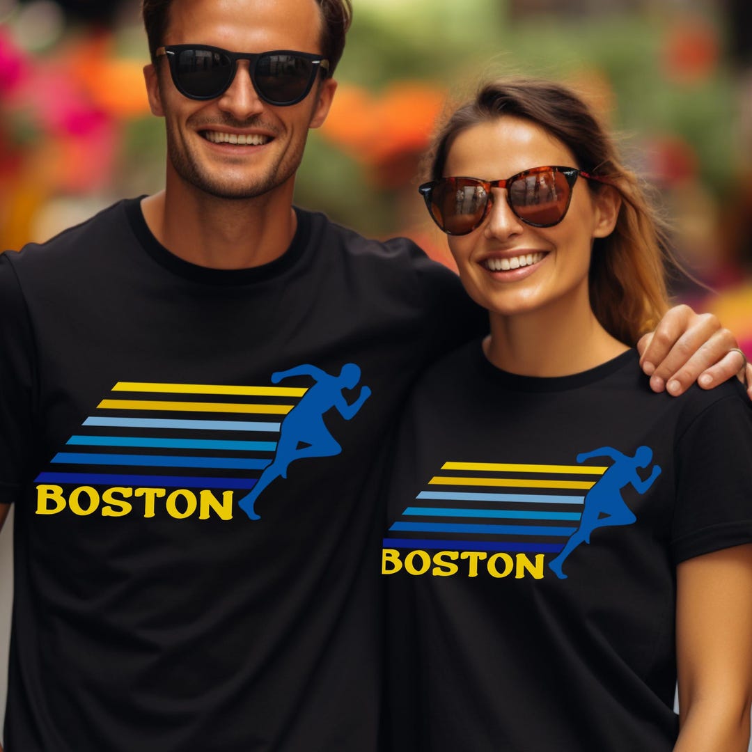 Boston Marathon Running Shirt, Gift for Marathoner, Race Training Shirt ...