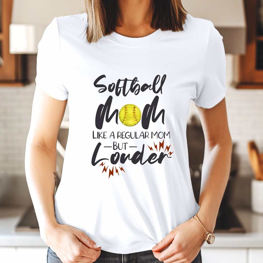 Softball Mom Shirt, Softball Mom, Mom Shirt, Sports Mom Voice, Funny T ...