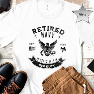 Navy Veteran Retirement Gift, Military Retirement Shirt, Officially ...