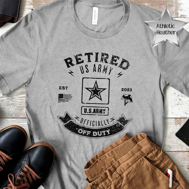 US Army Retired T Shirt, Army Gifts for Retirement, Military Retirement ...