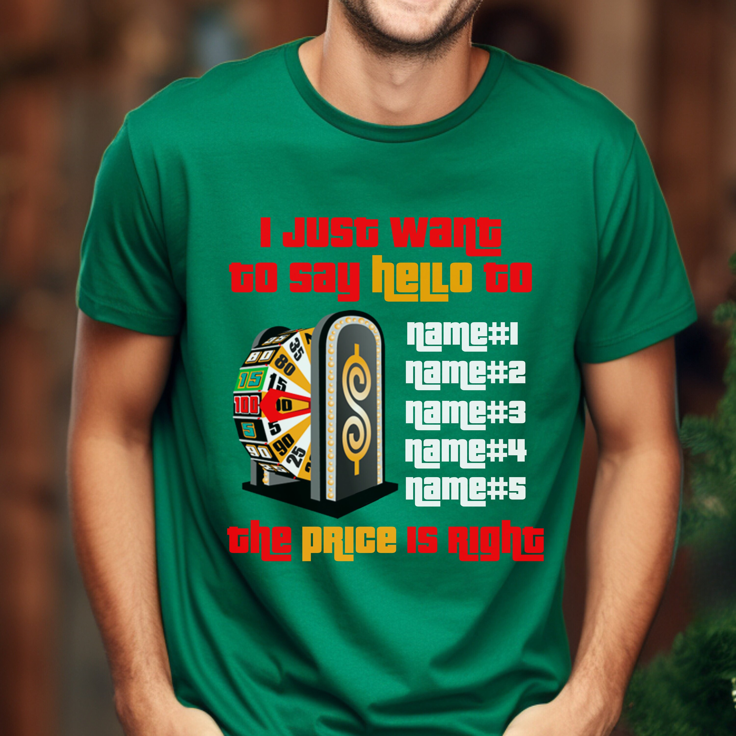 Custom Price is Right Shirt for the Wheel, Personalized Pick Me Game ...