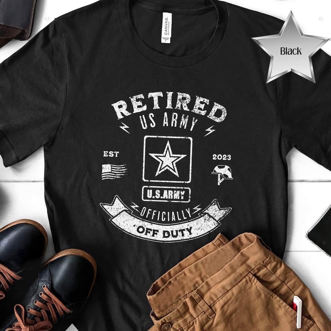 US Army Retired T Shirt, Army Gifts for Retirement, Military Retirement ...