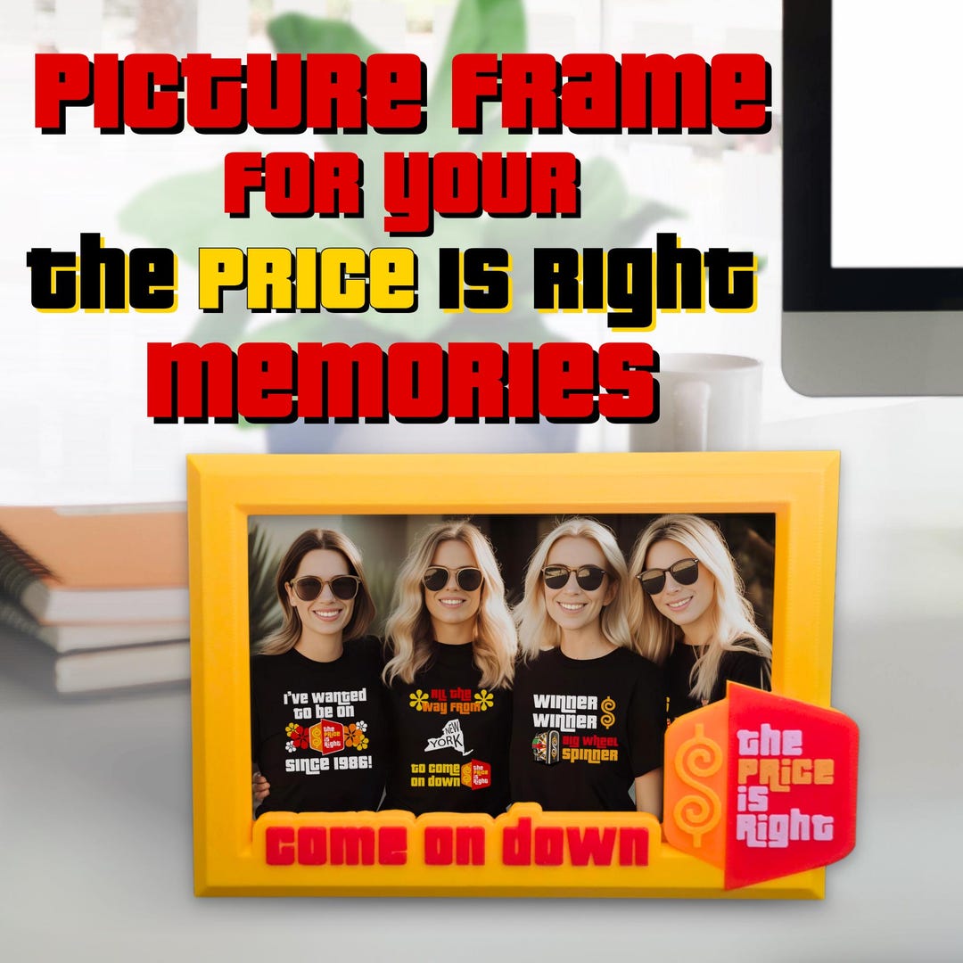 Price is Right Picture Frame for Game Show Contestants, Come on Down ...