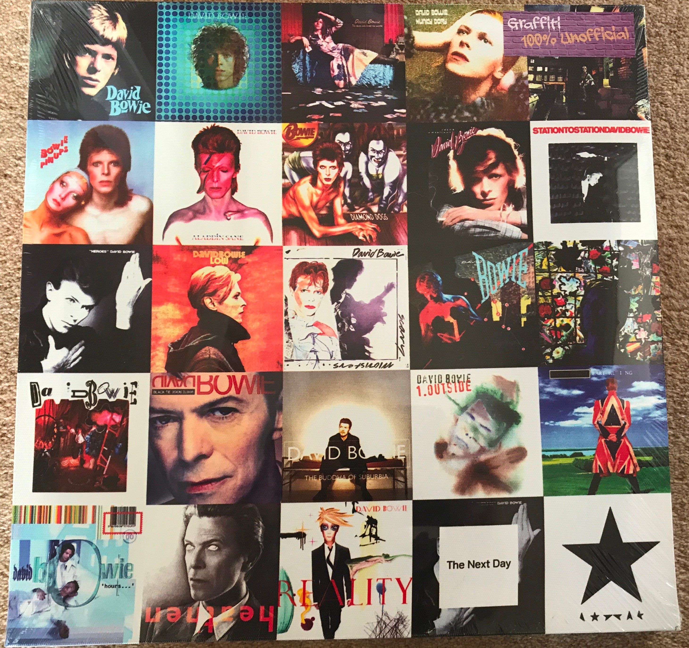 A Collection of 6 Different David Bowie Canvas Prints, 15x15 Inch, Sold ...