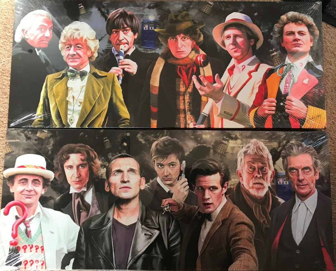 Doctor Who Canvas Print, Wooden Frame, Wall Art (24x10) - Etsy