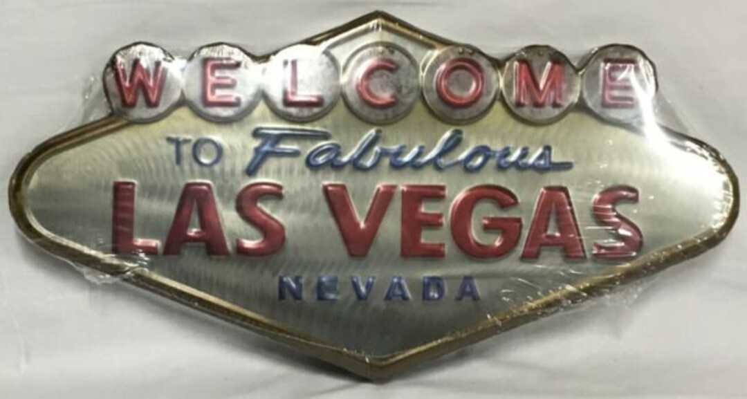 Retro Las Vegas Metal Wall Hanging Sign, Americana Decor - Etsy