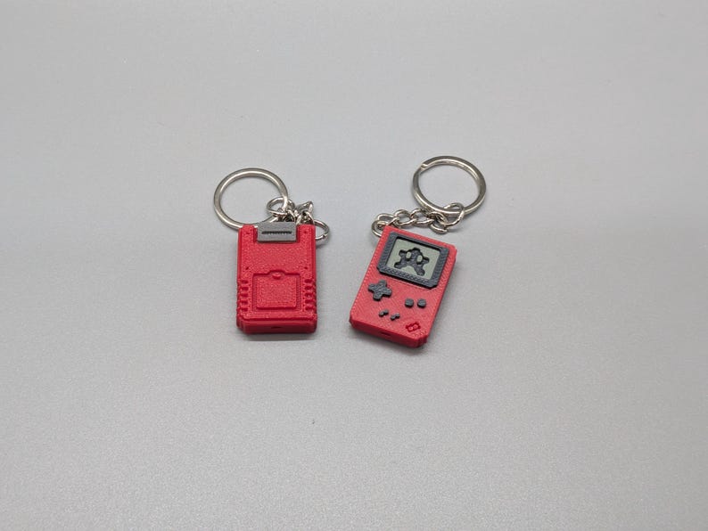 Retro Handheld Keychain Set 1 - Color: Red - Etsy