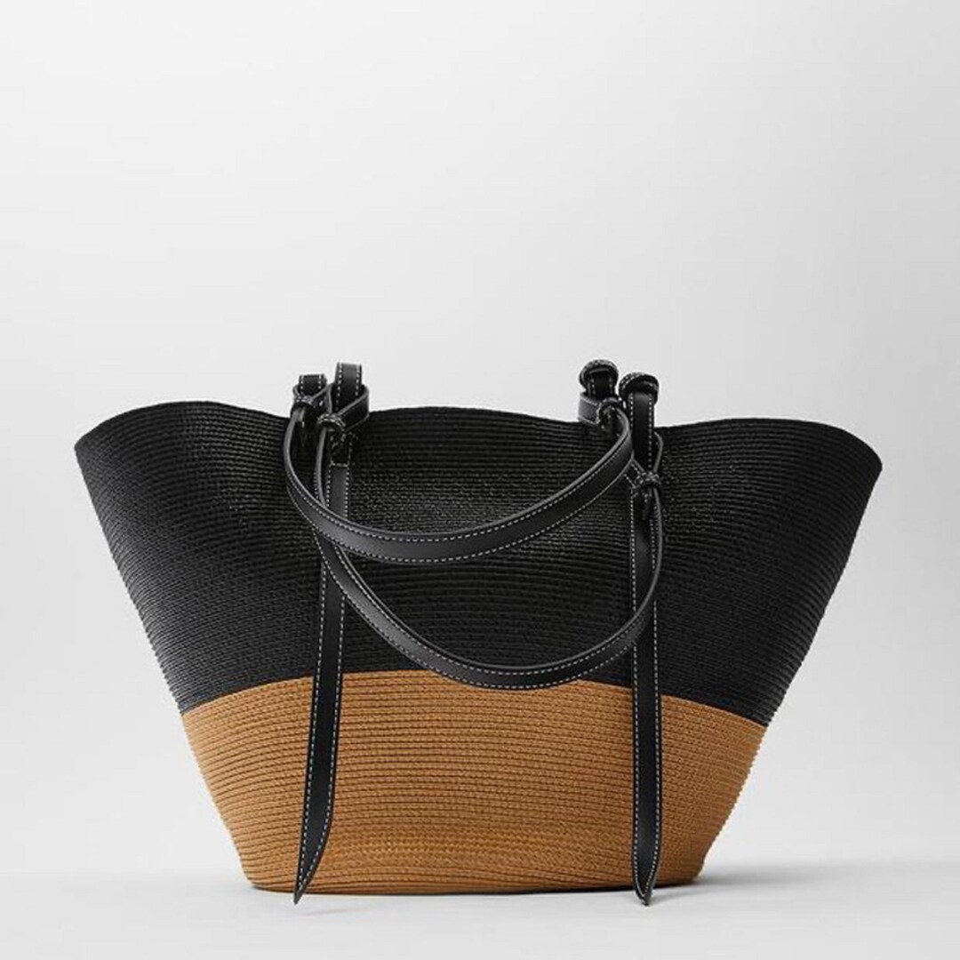 Straw Beach Bag Large Straw Bag Handbag Women's Tote Bag - Etsy