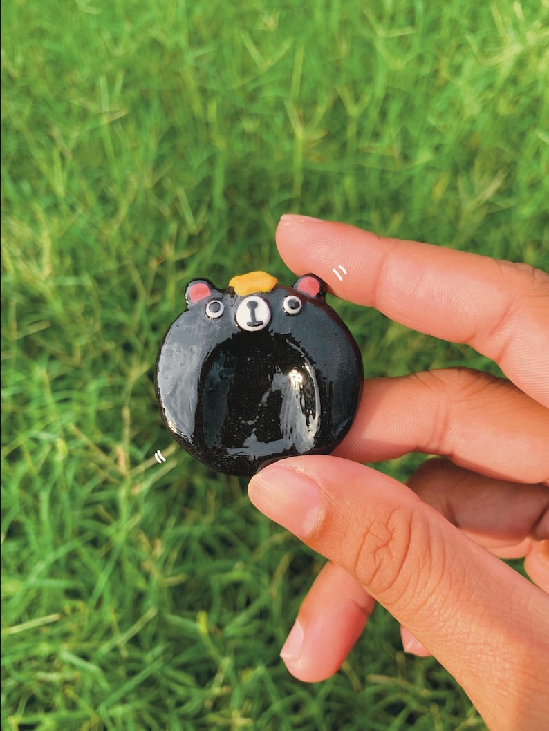 Cute Animals Worry Stone| Handmade Worry Stone | Polymer Clay Fidget ...