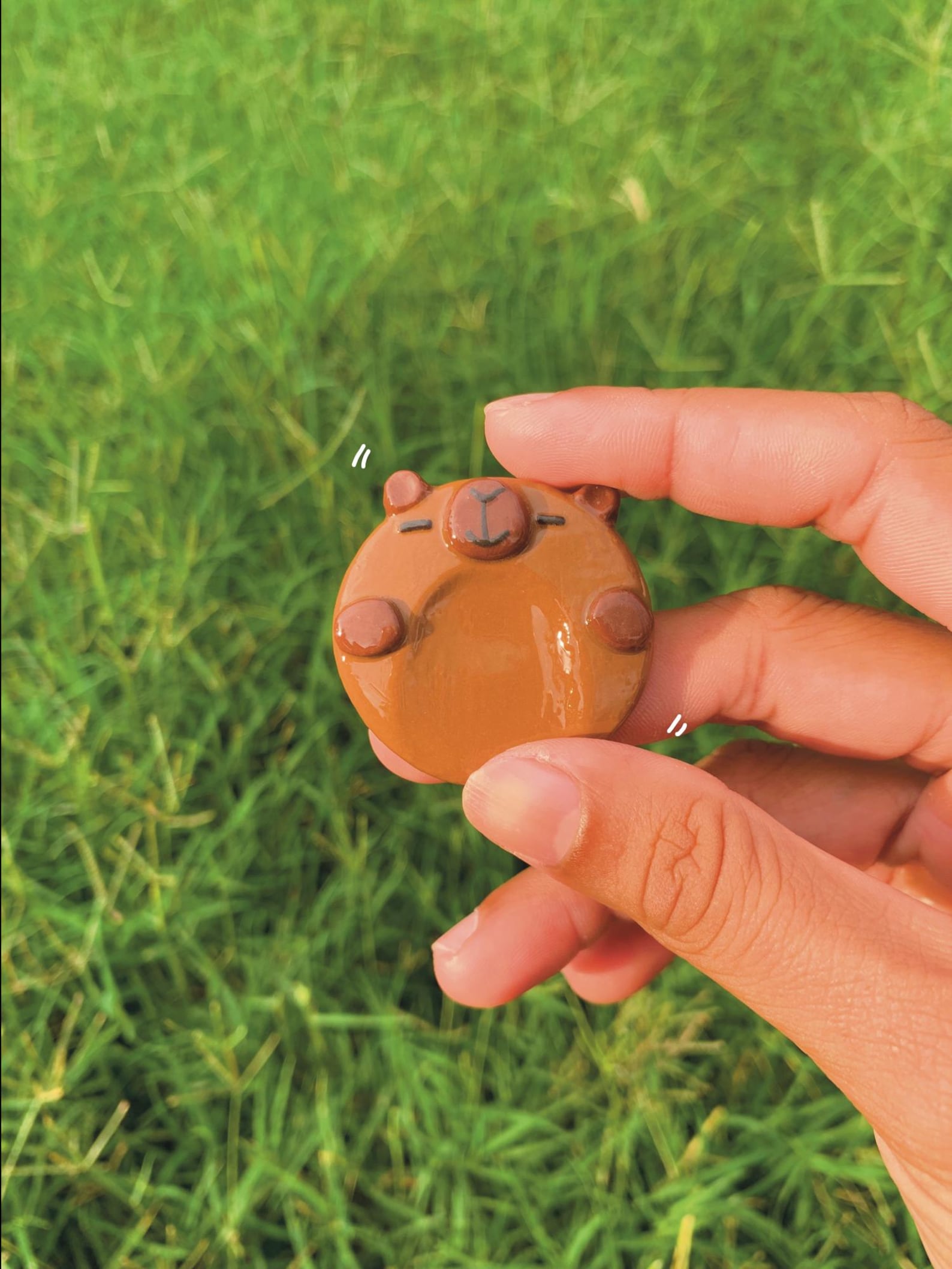 Cute Animals Worry Stone| Handmade Worry Stone | Polymer Clay Fidget ...