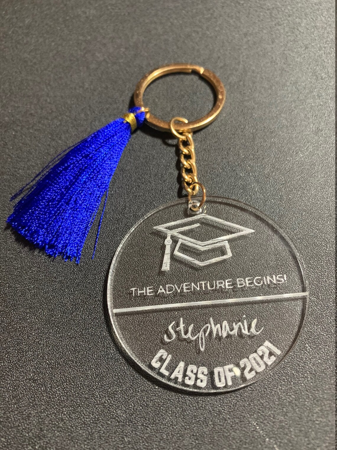 Personalized Engraved Acrylic Graduation Keychain Engraved | Etsy
