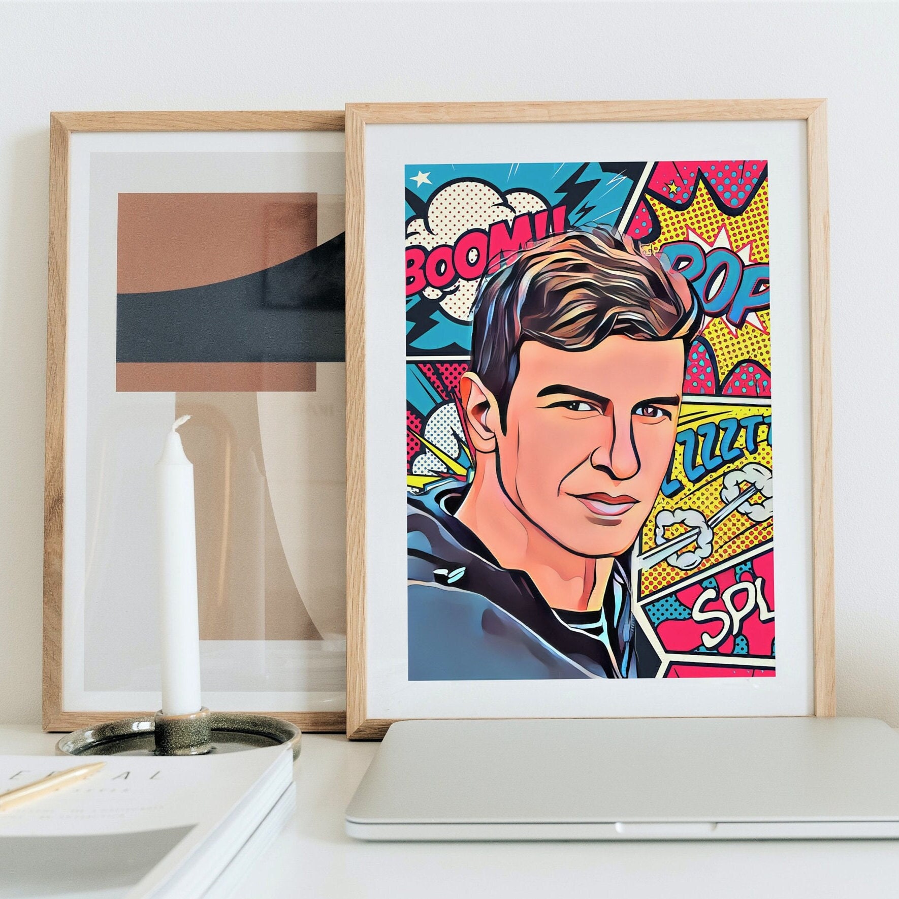 Personalized Pop Art Portrait From Photo Custom Pop Art - Etsy