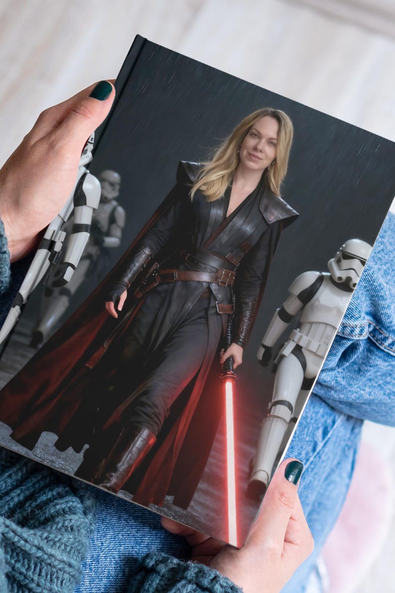 Custom Jedi Portrait, Star Wars Family Portrait, Custom Star Wars Gift ...