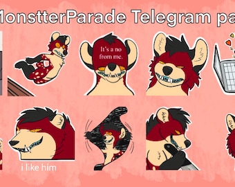 Fursona Telegram Stickers - Etsy Israel