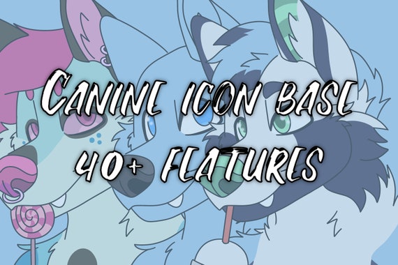 Furry Fursona Canine Icon PSD Base - Etsy
