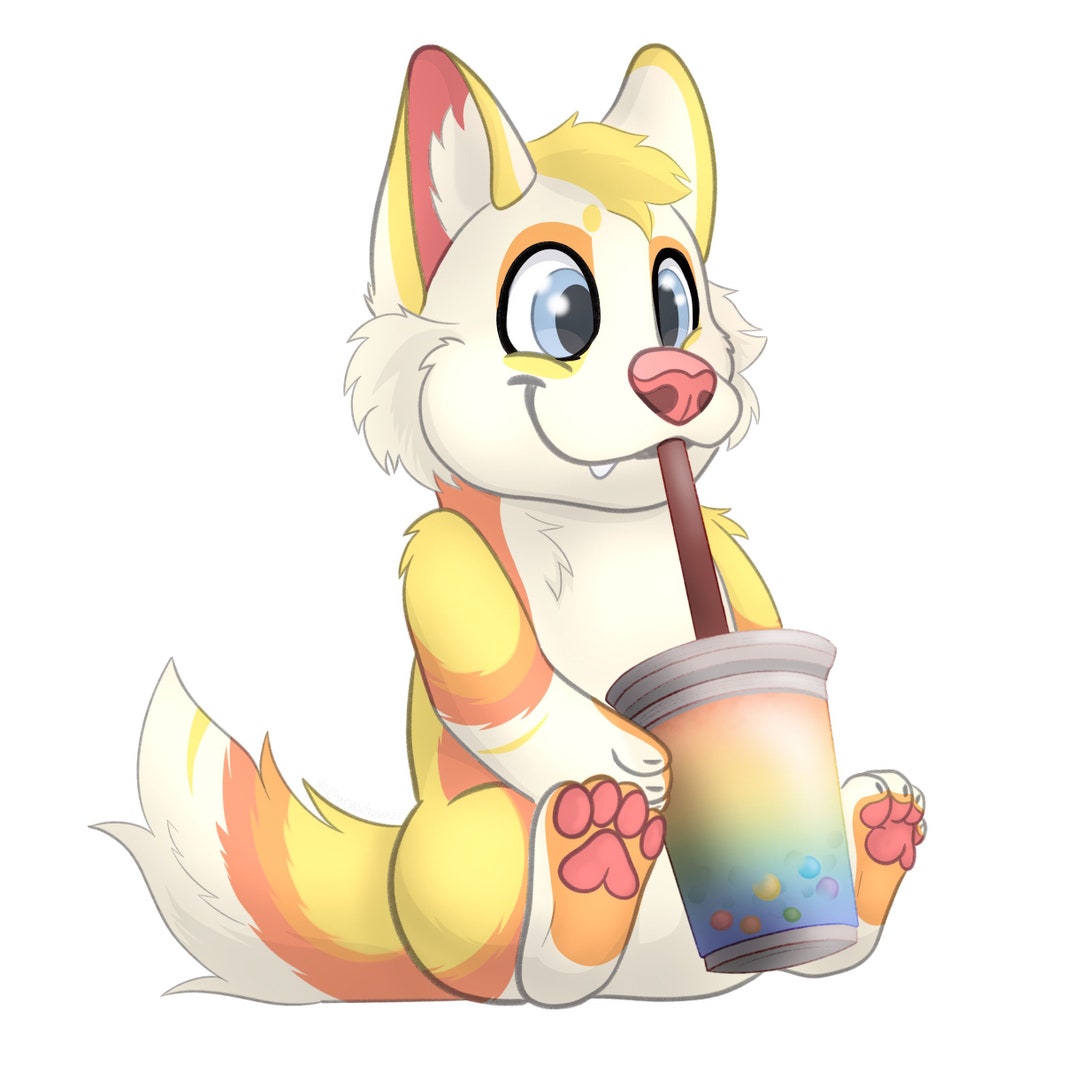 Boba Tea Pride Furry Commission YCH (please Read Description) - Etsy