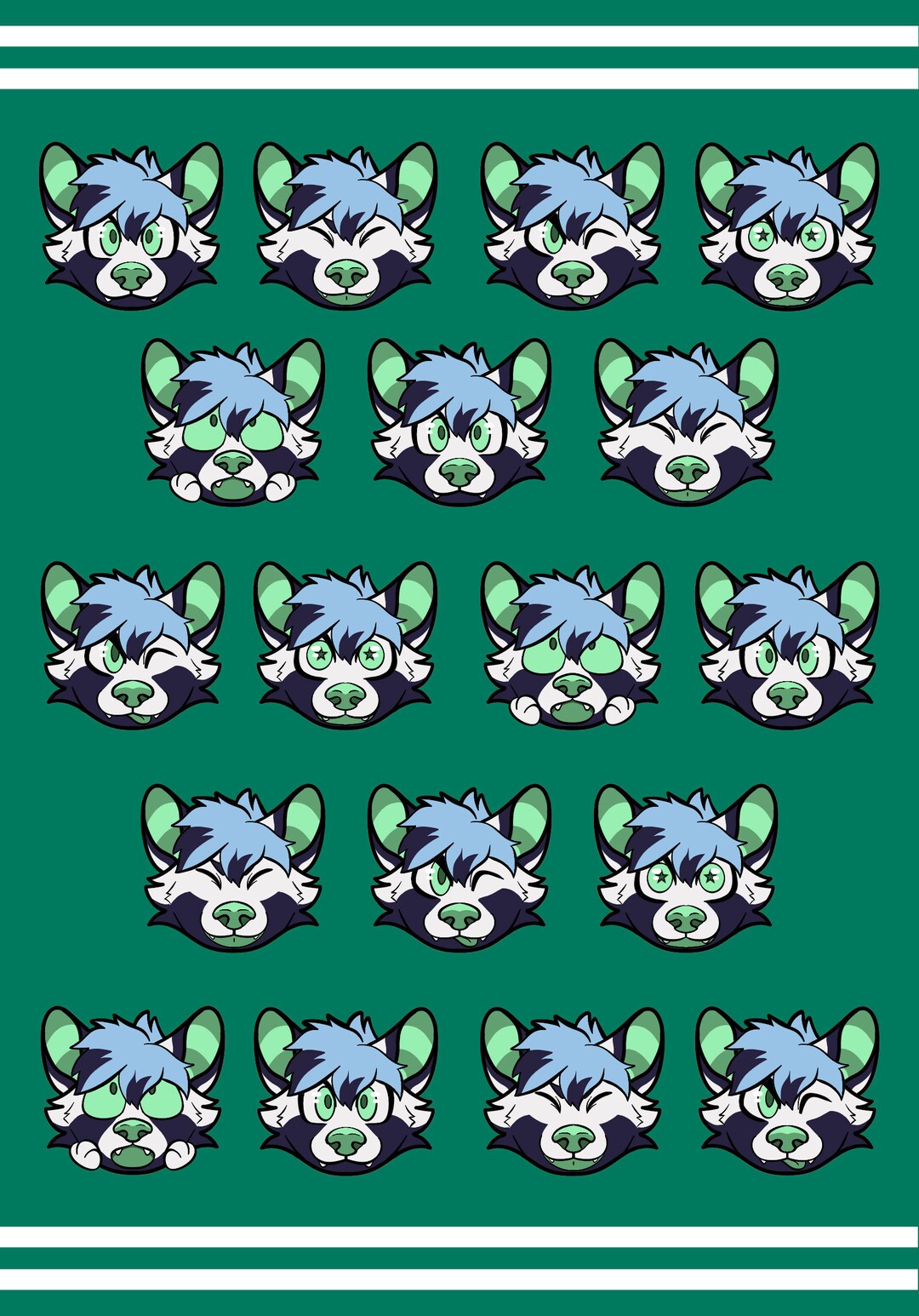 Furry Phone Background Wallpaper Fursona Headshot - Etsy
