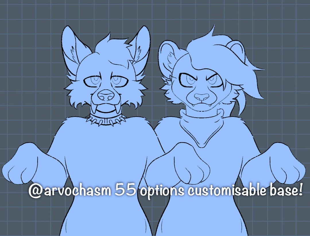 Furry P2U Base With 55+ Options - Etsy