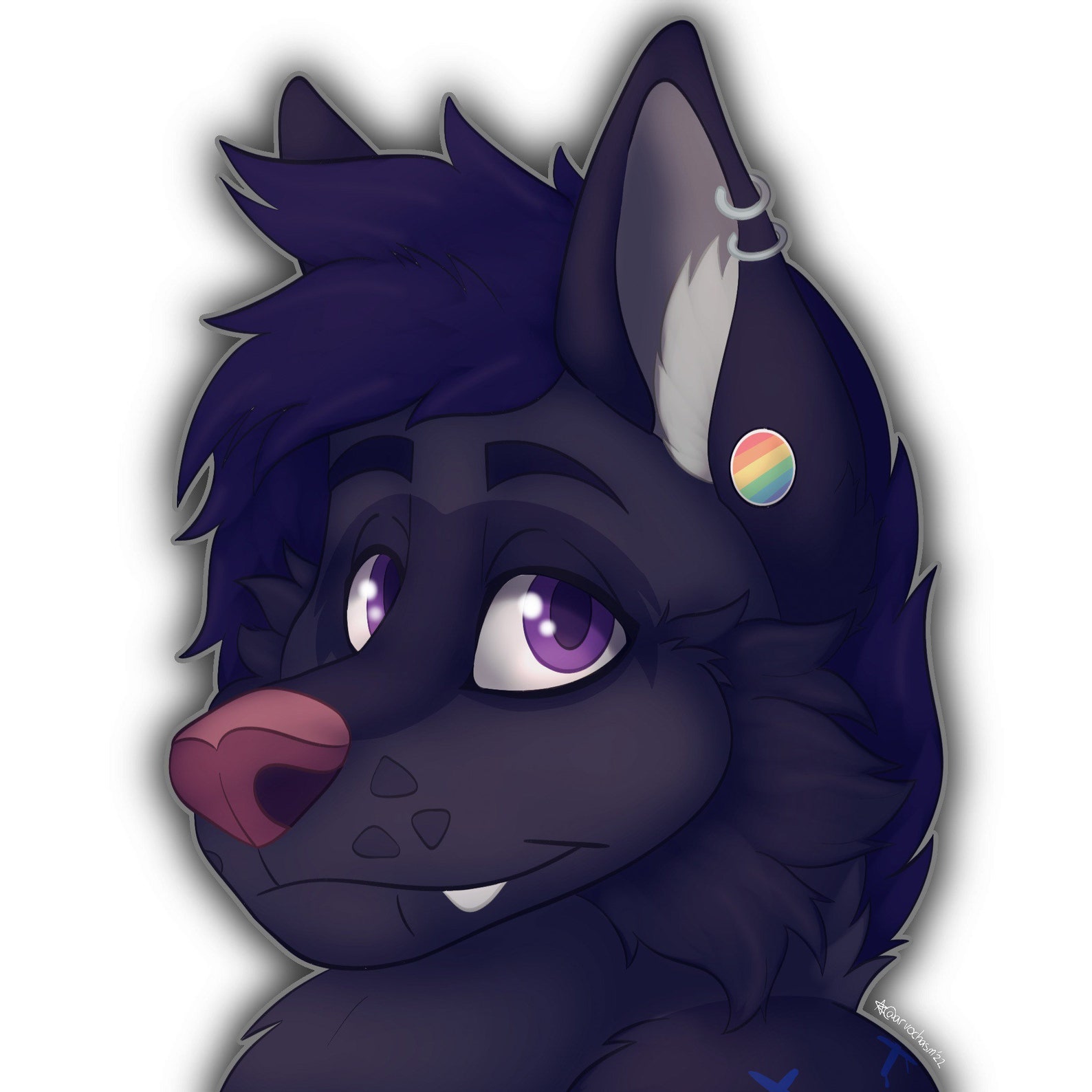 Convention Badge Furry Fursona YCH - Etsy