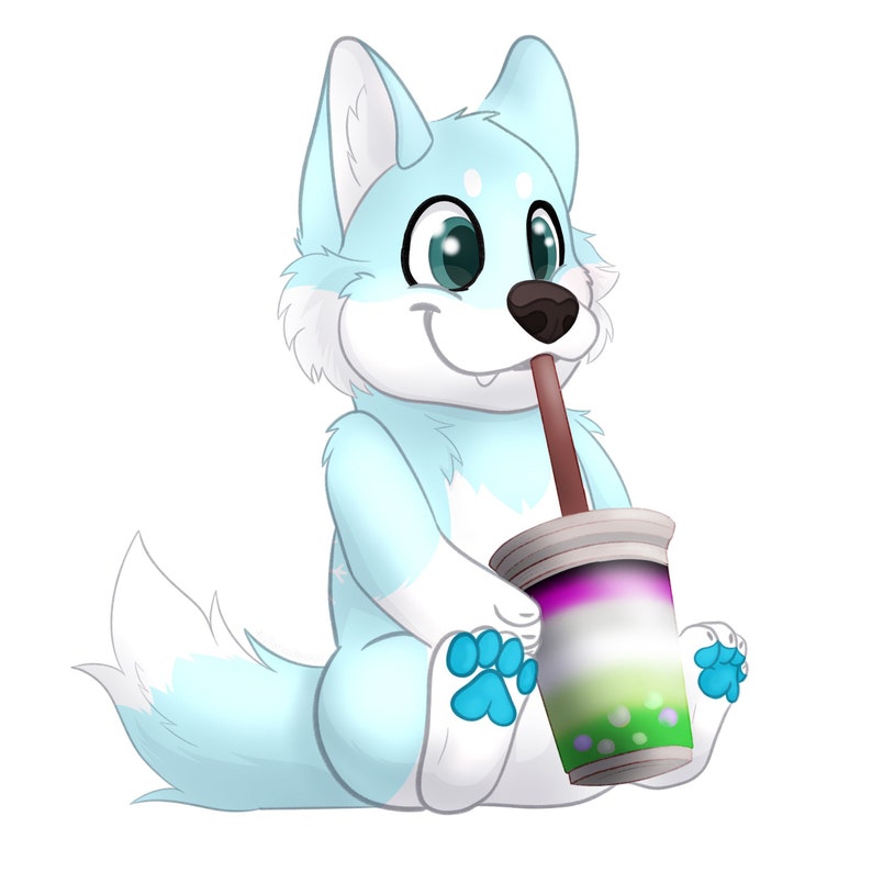 Boba Tea Pride Furry Commission YCH (please Read Description) - Etsy