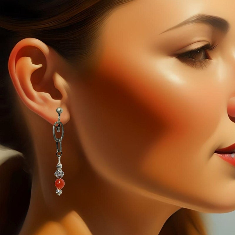 Chain Clip on Earrings - Etsy