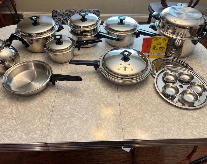 Vintage 1960s Flavor-seal Cookware Stainless Steel 18-8 by Cory in ...
