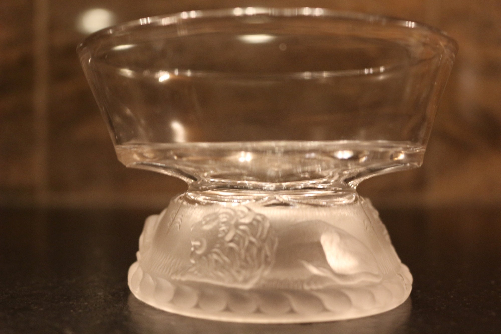 Vintage EAPG Gillinder & Sons Frosted Lion Glass - Etsy
