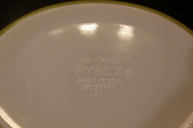 Vintage Pyrex Verde Olive 043 1.5 Quart Casserole, Olive Pattern ...