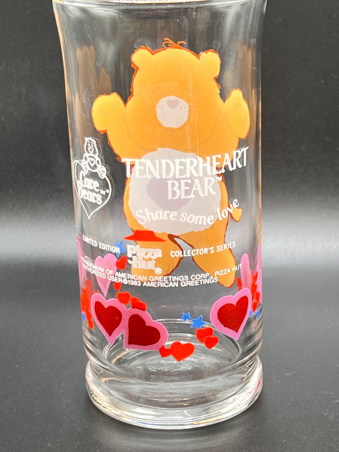 Vintage Care Bears Collector Series Edition With Pizza Hut Glassware ...