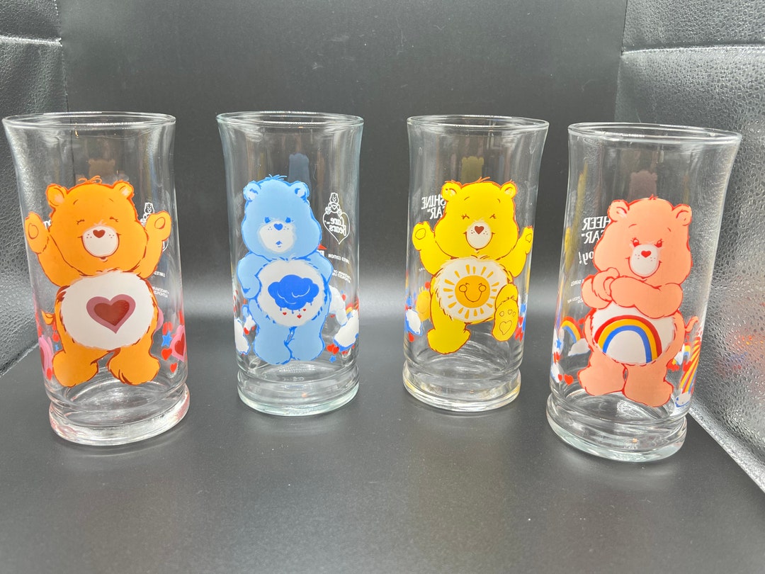 Vintage Care Bears Collector Series Edition With Pizza Hut Glassware ...