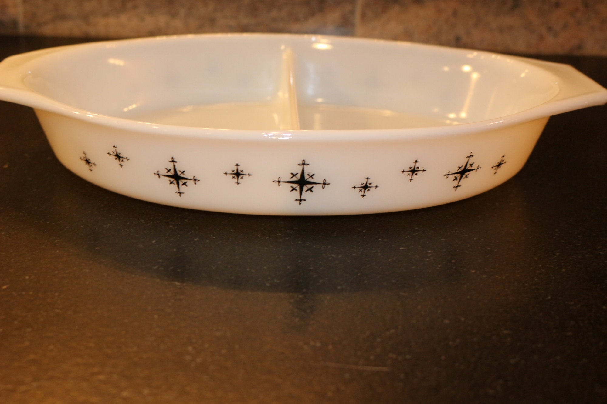 Pyrex Compass Divided Snack Dish Circa 1959 - Etsy
