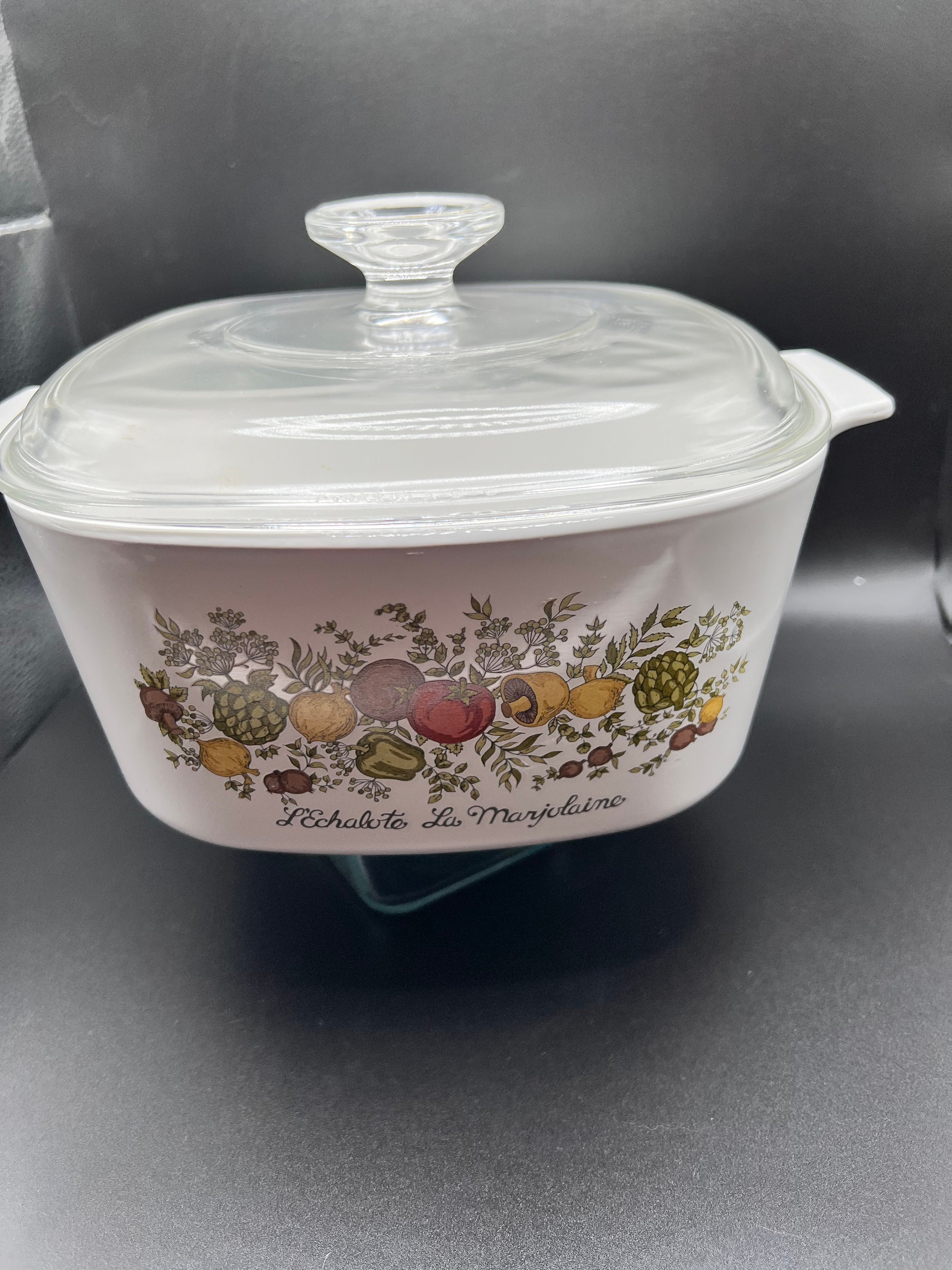 Vintage Spice O’ Life Corningware “l'echalote, La Marjolaine” With ...